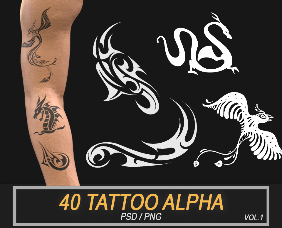 40 Tattoo Alpha Pack vol.1