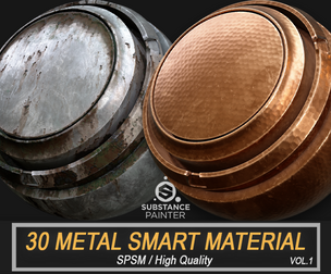 20 Metal Smart Materials - VOL.15 (spsm file)
