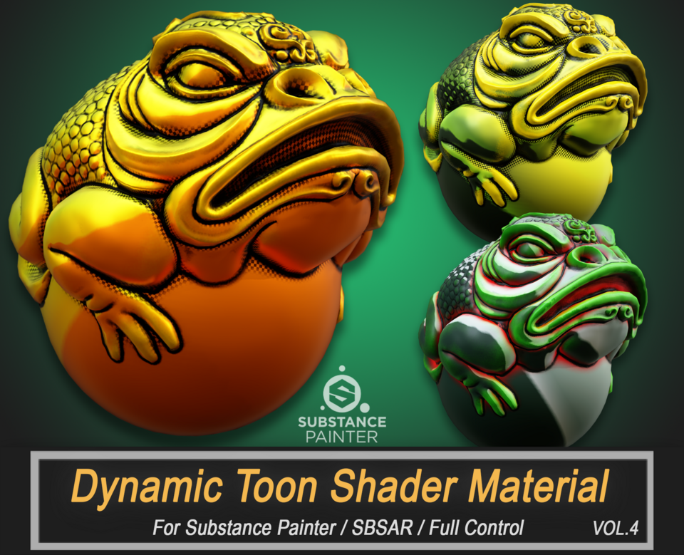 Dynamic Toon Shader Material (SBSAR) Vol.4