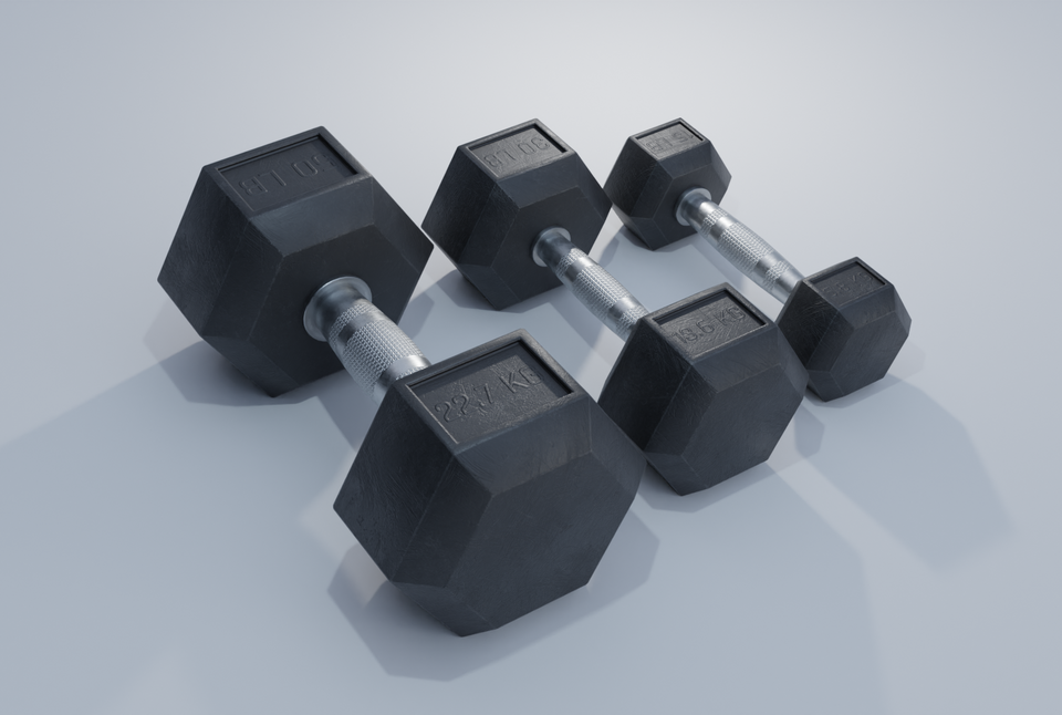 Dumbbells 4K and 2K Textures