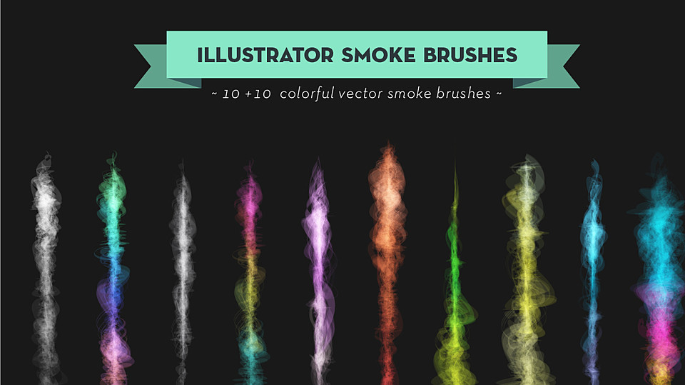 Vector smoke brushes
