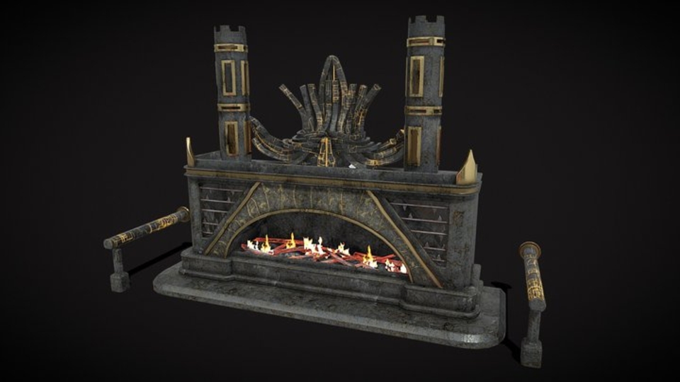 Dark Sci-fi Fire Pit