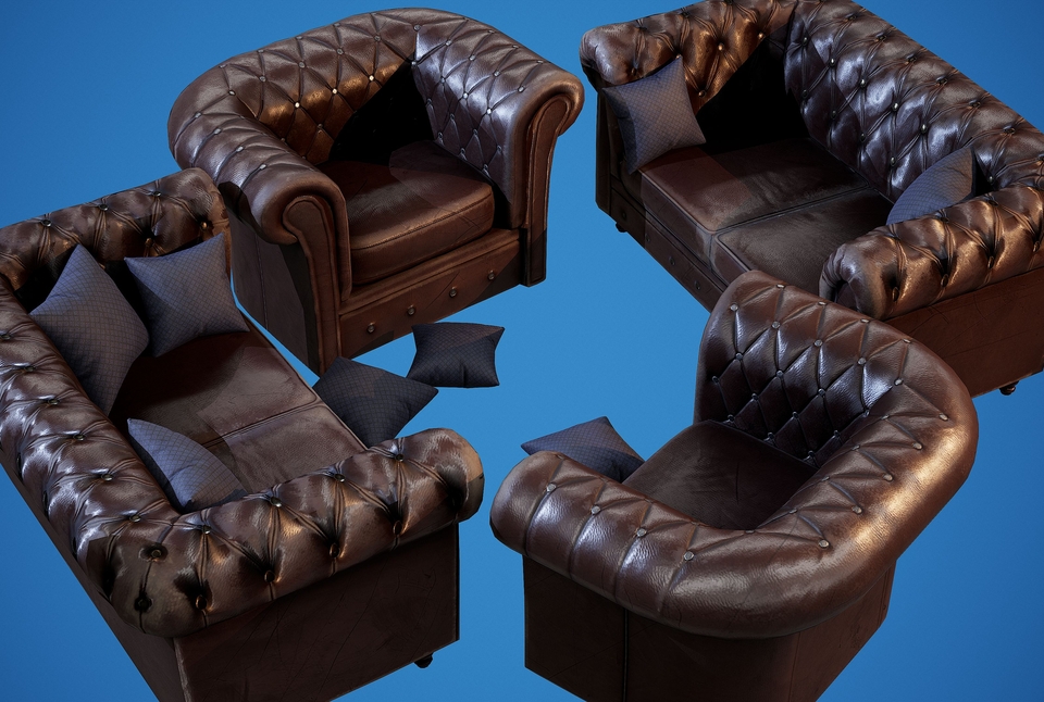 Chesterfields - PBR Game Ready Props