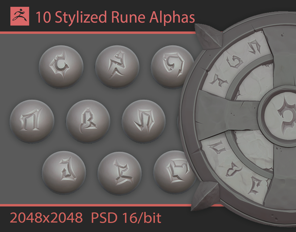 Stylized Rune Alphas