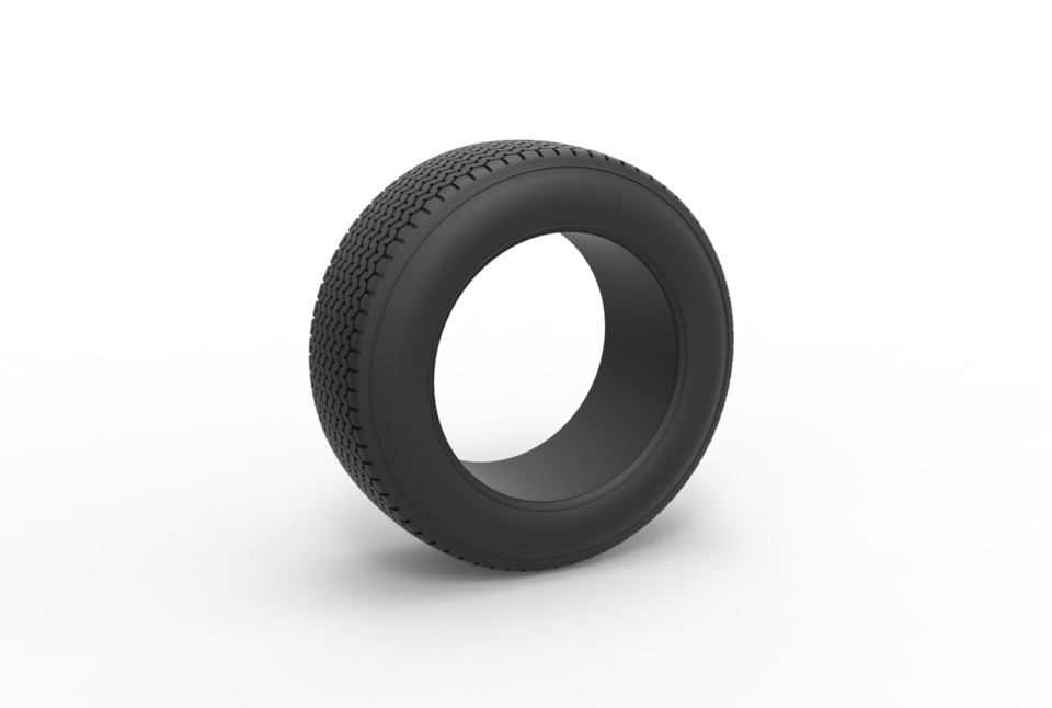 Dirt Sprint racing front tire Scale 1:25