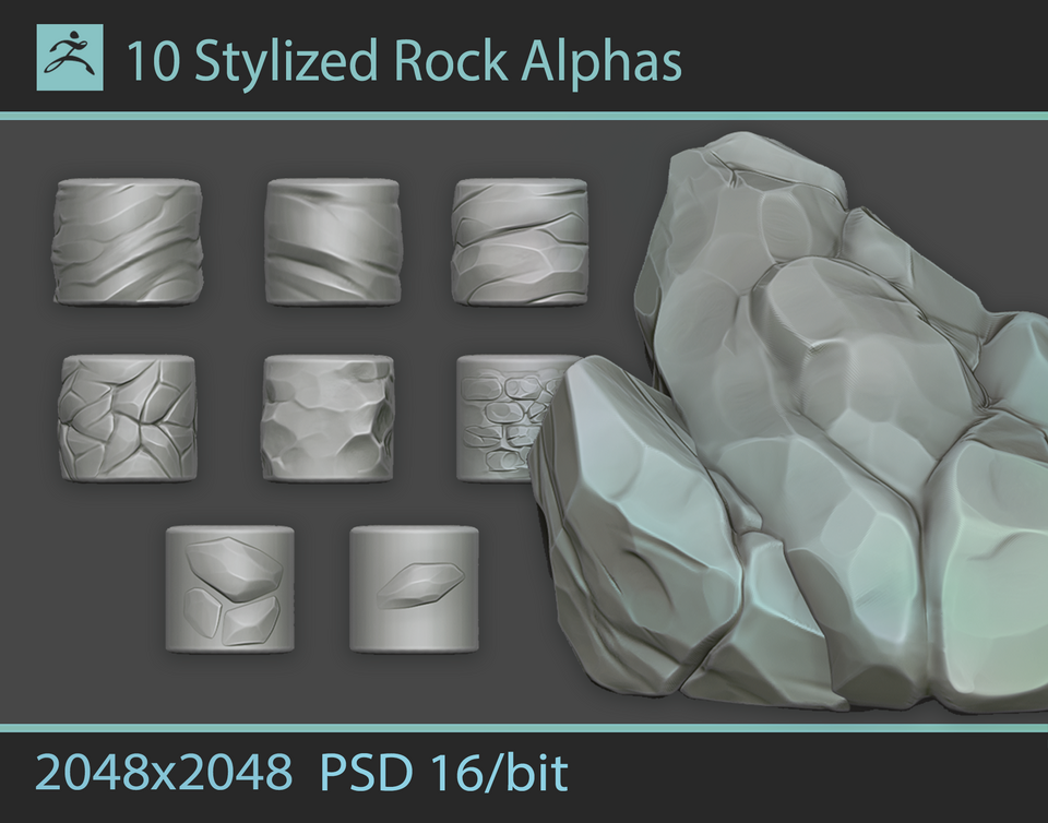 Stylized Rock Alphas