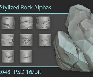 100+ Ultimate Stylized Alpha Pack by J Roscinas
