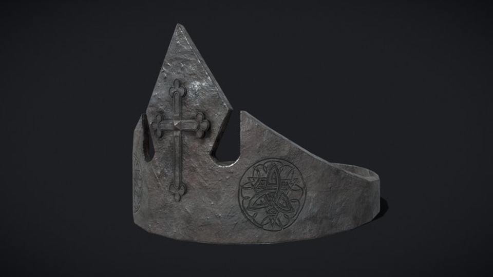 Medieval Iron Cross Crown
