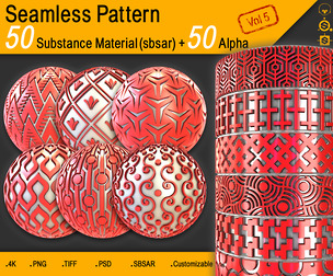 400 Flowered & Geometrical Seamless Alpha Patterns