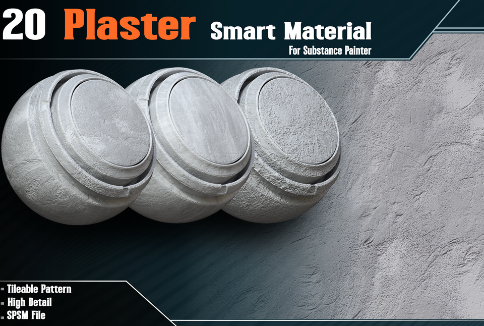 20 Plaster Smart Materials - VOL 19 (spsm file)