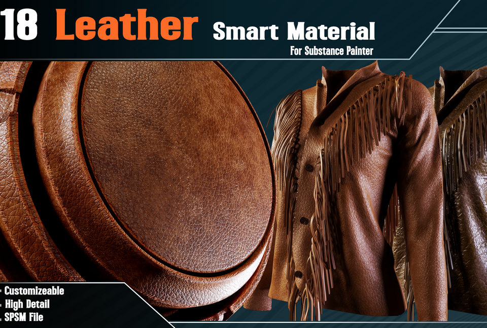 18 Leather Smart Materials - VOL 16 (spsm file)