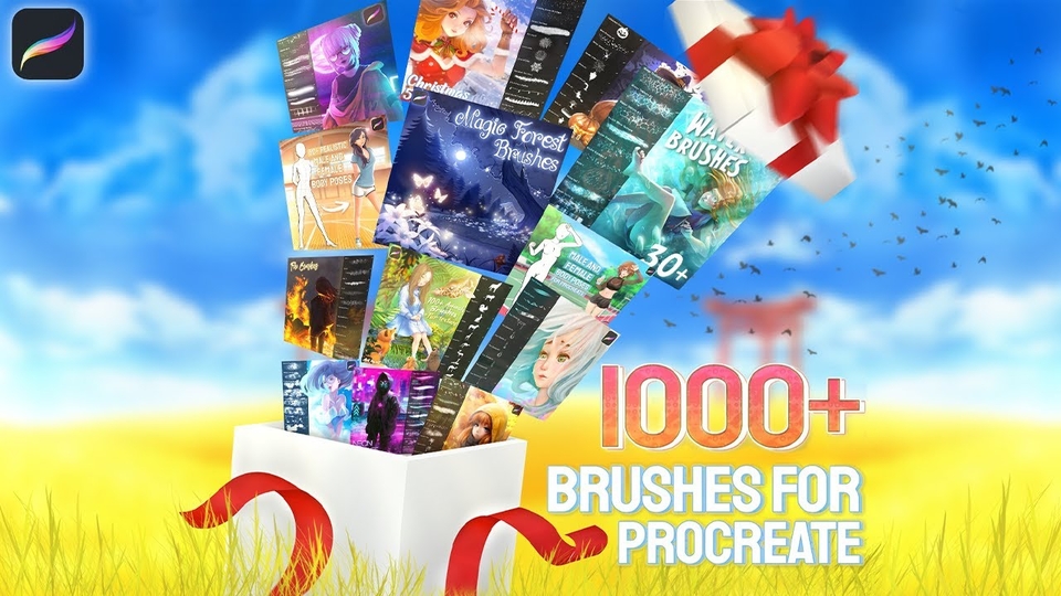 Over 1000+ Procreate Brushes