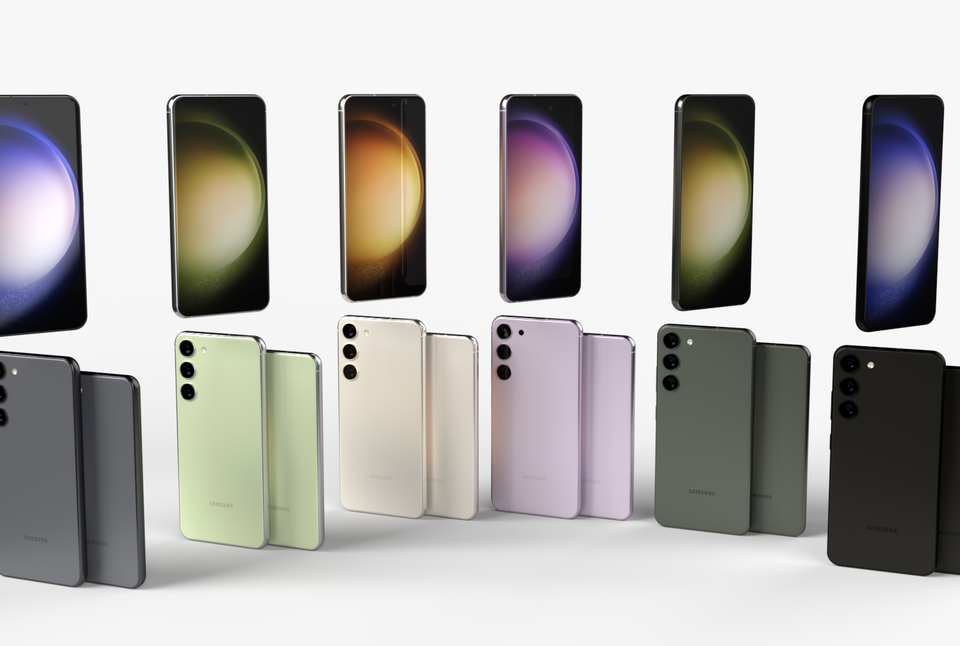 Samsung Galaxy S23 and S23 plus all colors