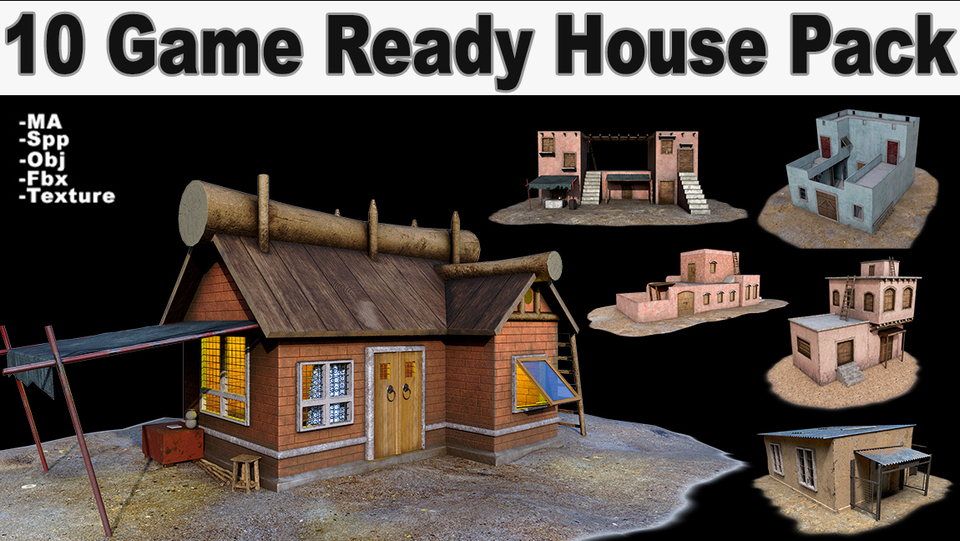 10 Game Ready House Pack