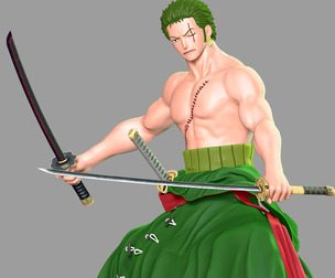 One Piece zoro 3D print model
