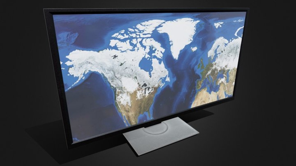 Monitor V01 - Low Poly