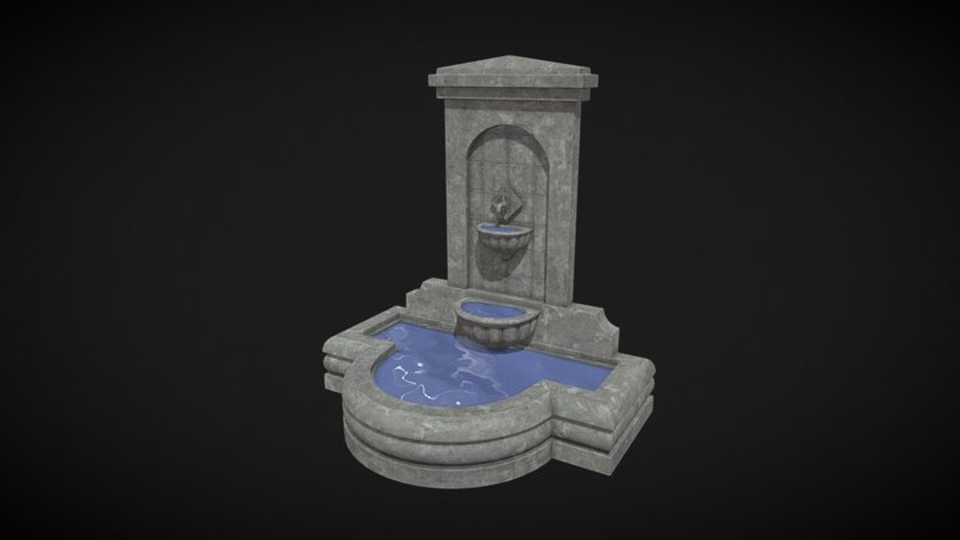 Multi Level Wall Fountain
