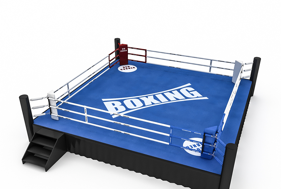 Boxing Area 3D Model 2 Low-poly 3D model