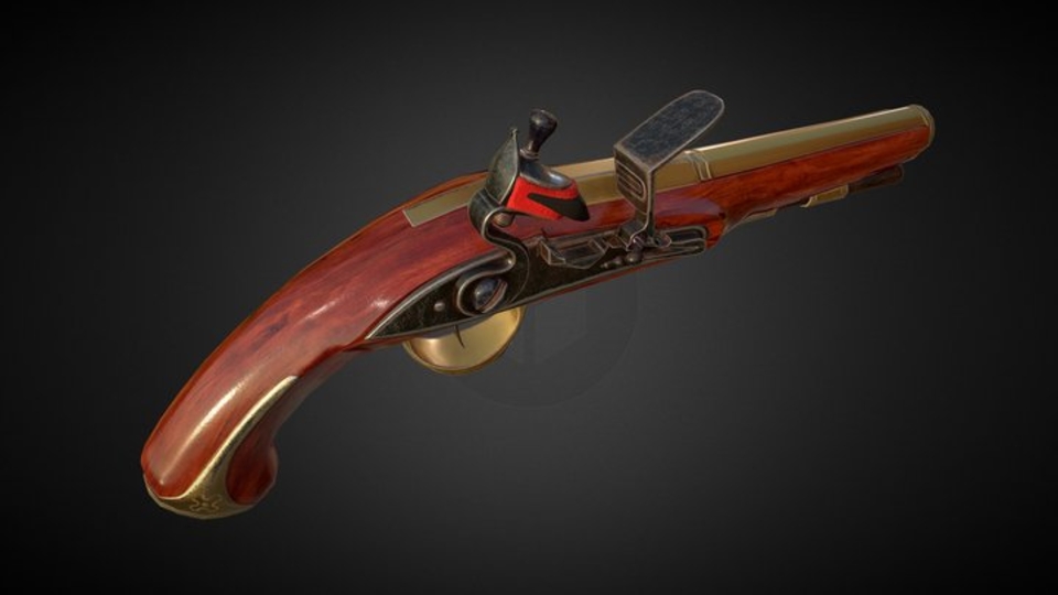 Flintlock - Low Poly