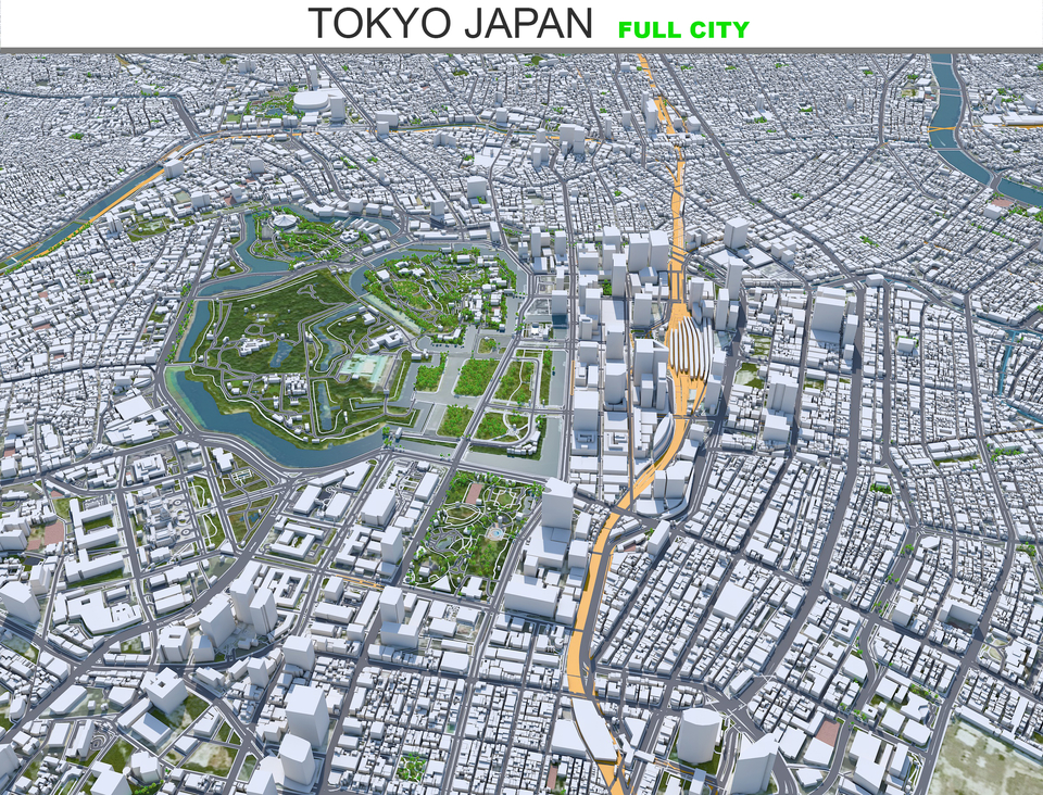 Tokyo City Japan 3D Model