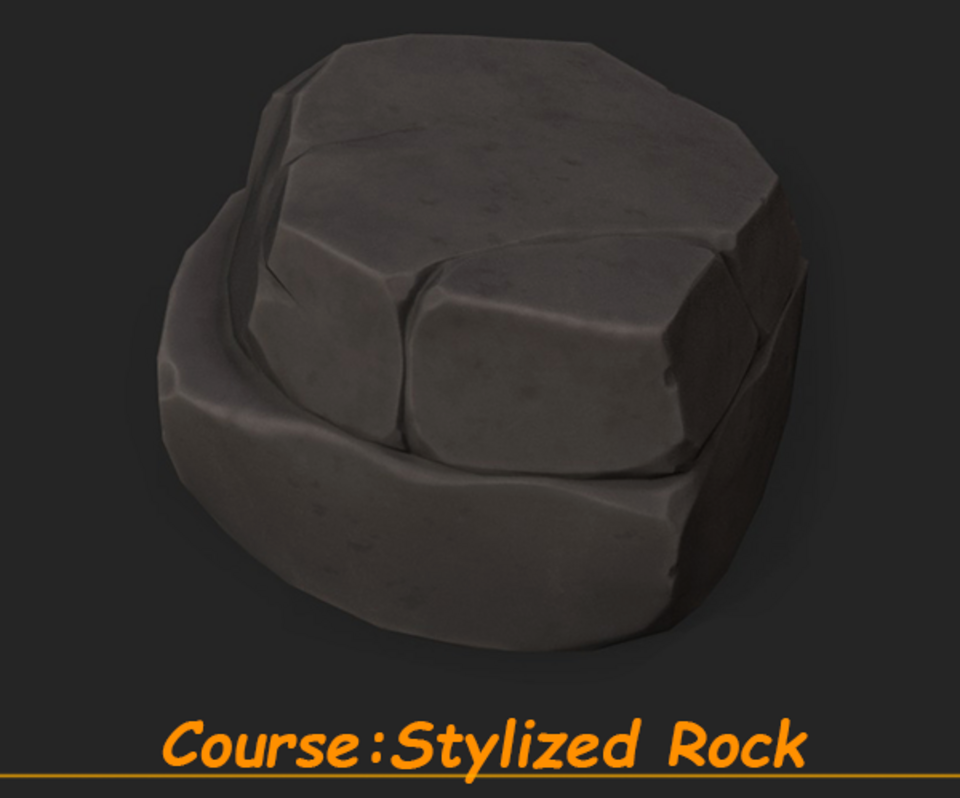 Stylized Rocks For Games 3D Art / Course