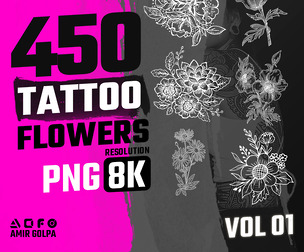 100 4K HAND DRAWN GEOMETRIC TATTOO AND PRINT