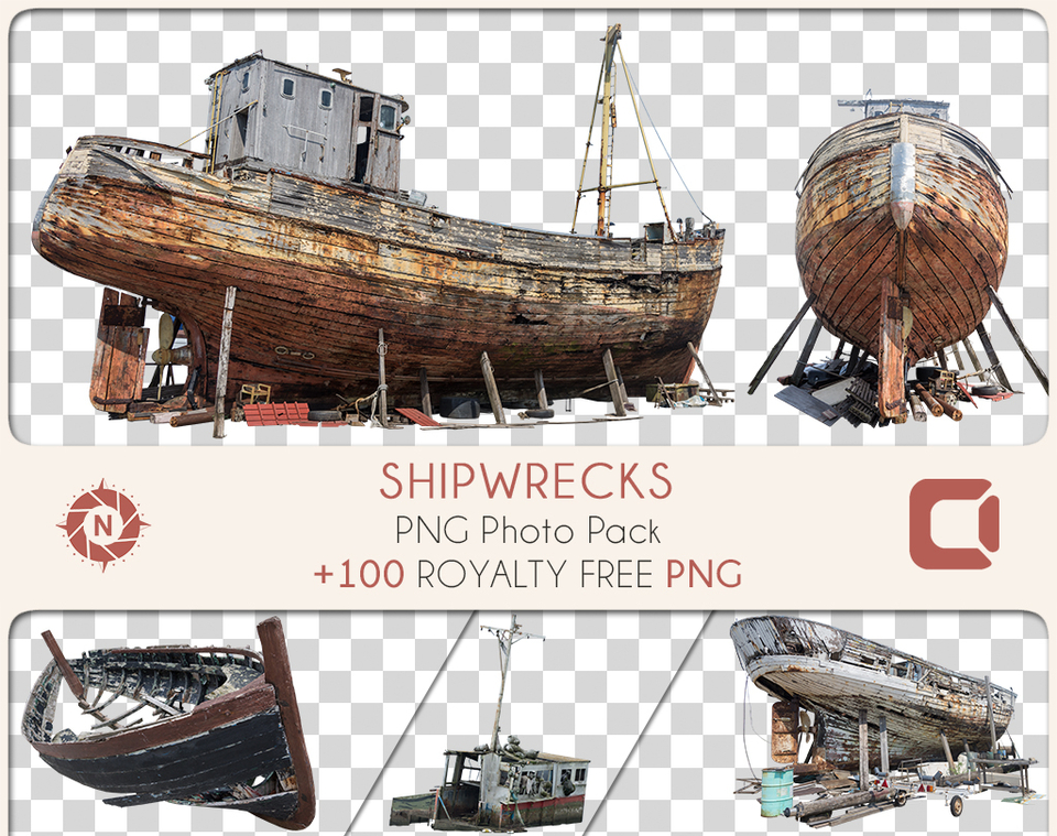 Shipwrecks - PNG Photo Pack