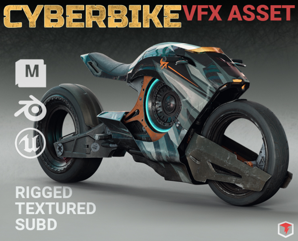 Cyberbike description (VFX Asset)