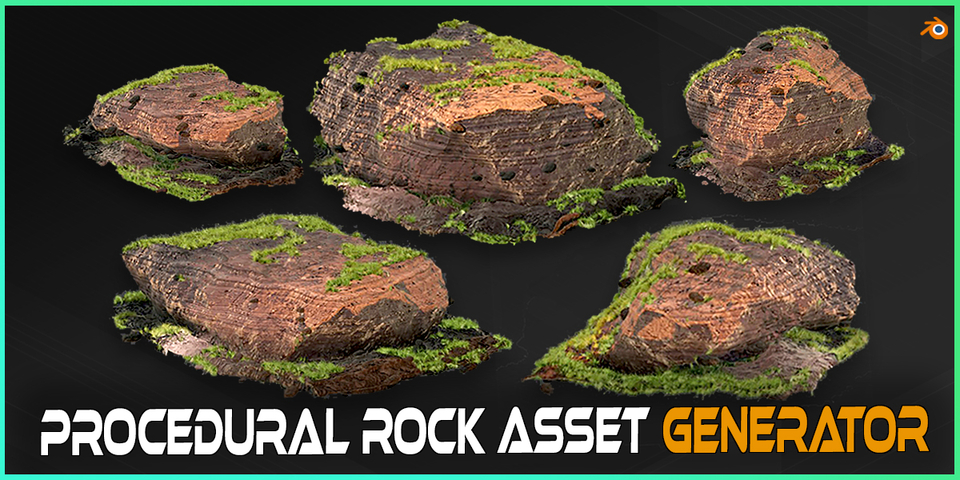 Procedural Rock Cliff Asset Generator For Blende
