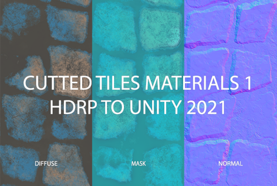 Cutted Tiles Materials 1 HDRP Unity