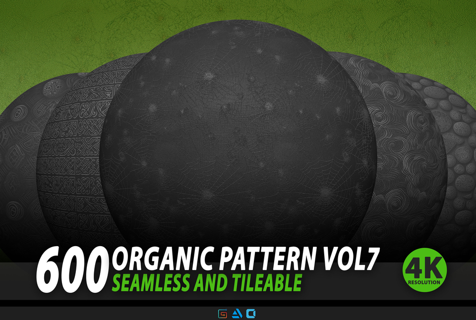 600 Organic Pattern Vol7 (Seamless And Tileable)