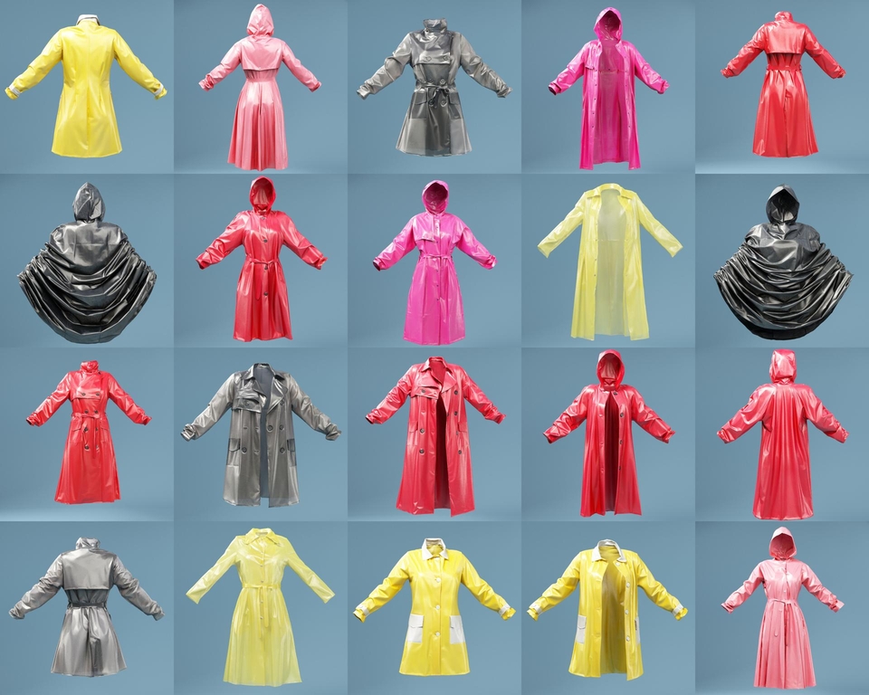 14 Vinyl Rainwear Coats