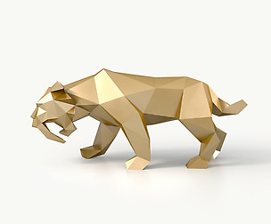 Boxy Saber Tooth Tiger Maya Rig