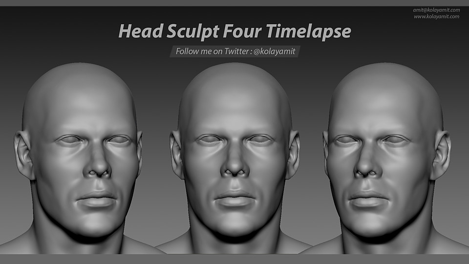 Head Sculpt Four Timelapse