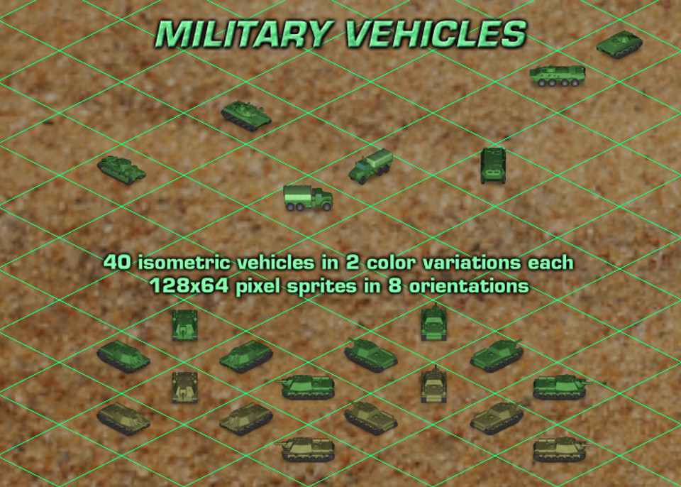 Isometric Military Vehicles
