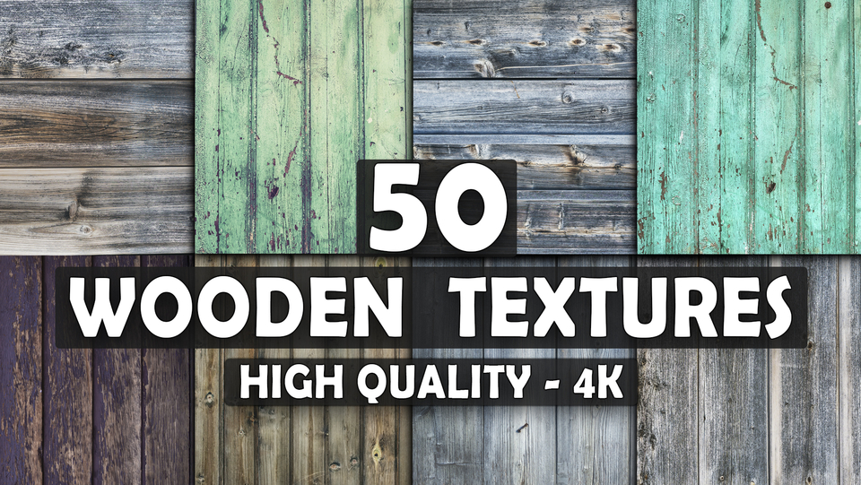 50 Realistic Wooden Textures - 4k - Vol 02