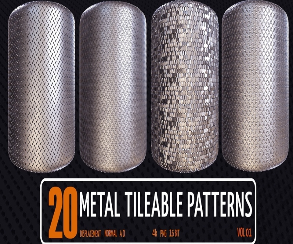 20 Metal Tileable Patterns
