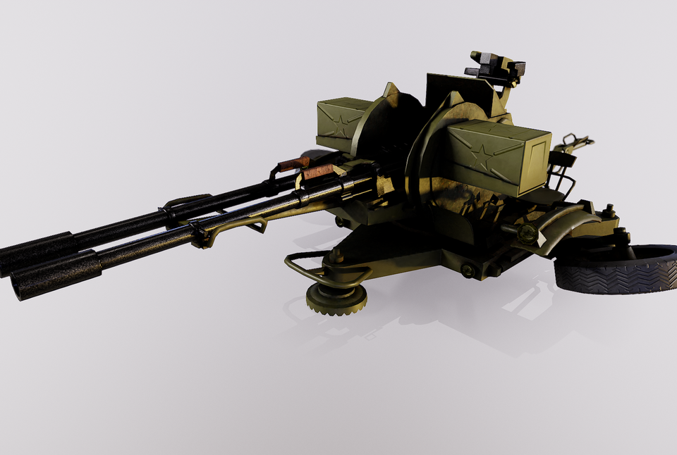 23-mm twin anti-aircraft gun ZU-23 1960