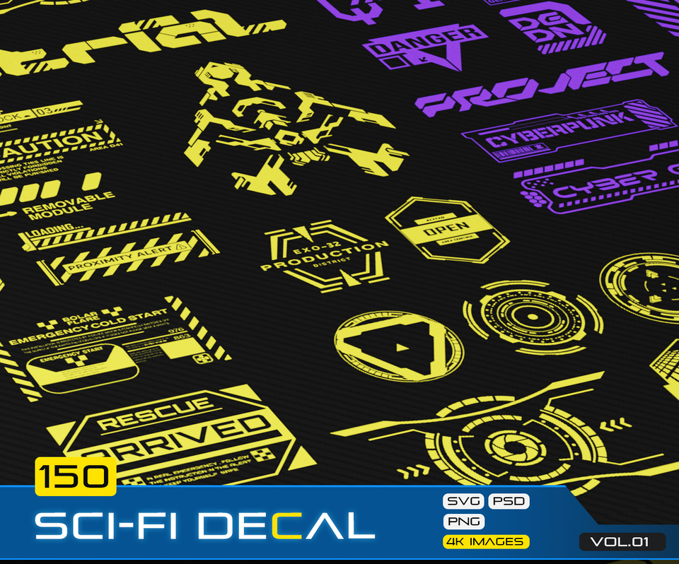 150 SCI-FI DECAL VOL.01