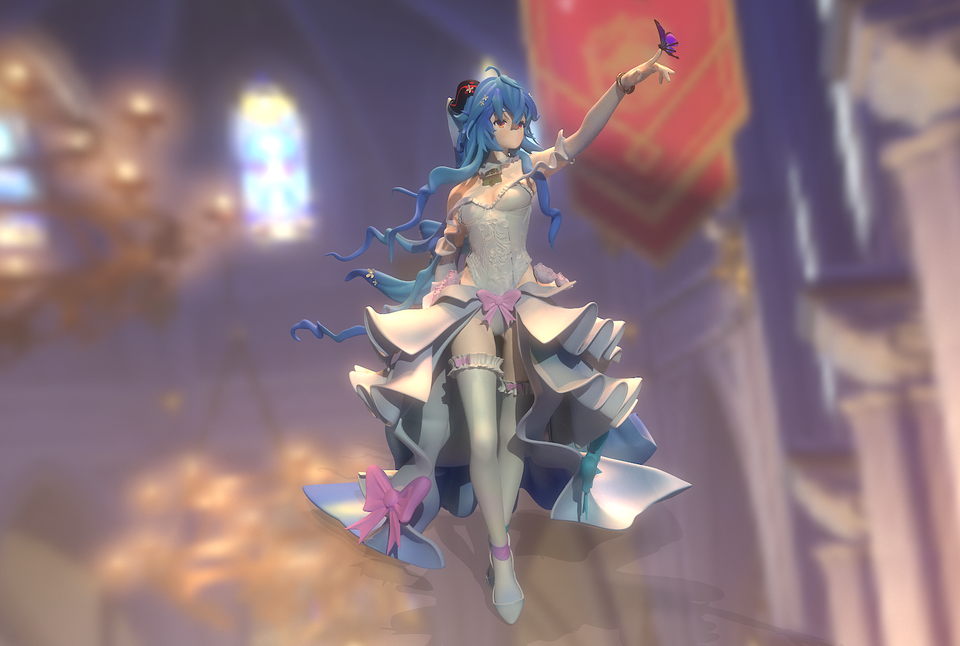 Ganyu Wedding Dress Genshin impact