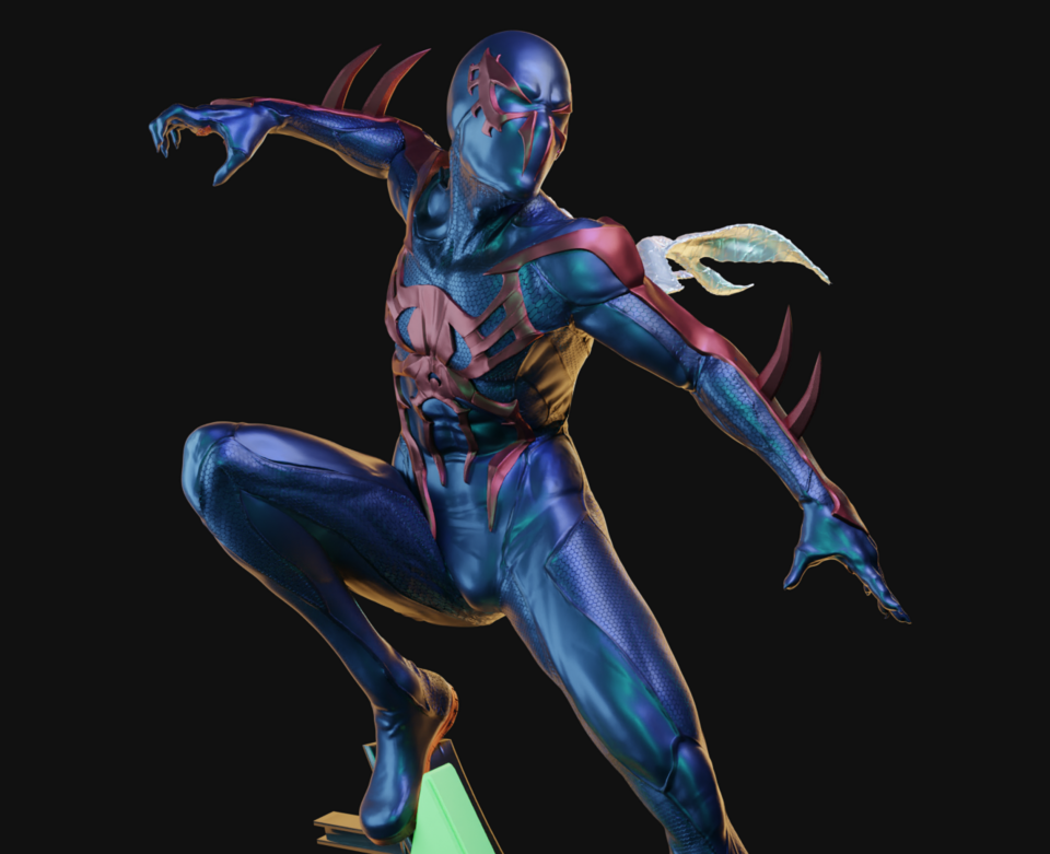 Spider-Man 2099 Statue - 3D print ready