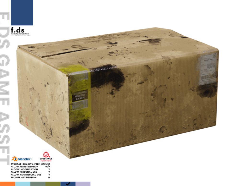 damaged cardboard box