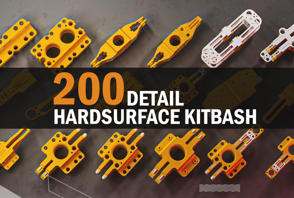 200 Hard Surface Detail Kitbash