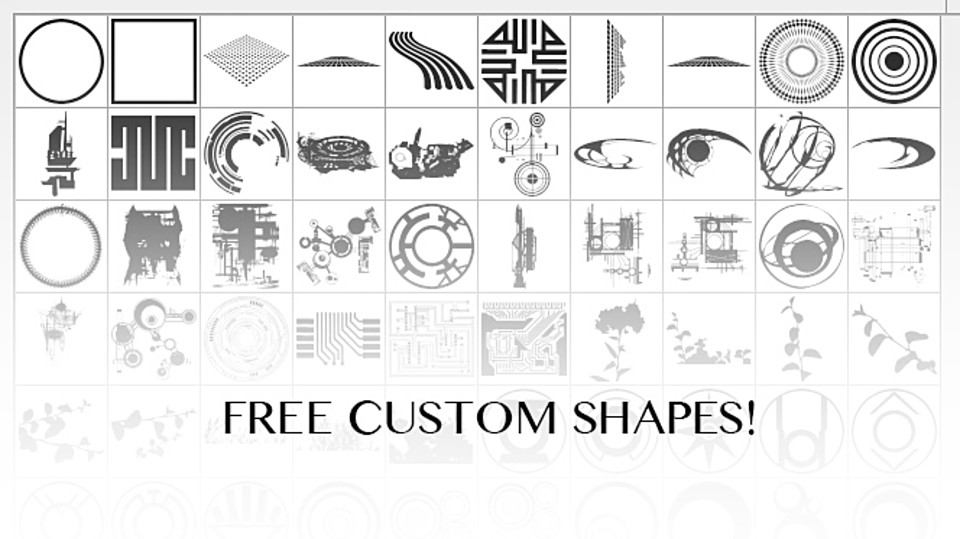 FREE Custom Shapes!