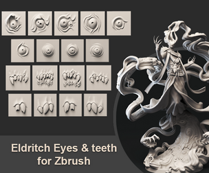Stylized teeth for Zbrush