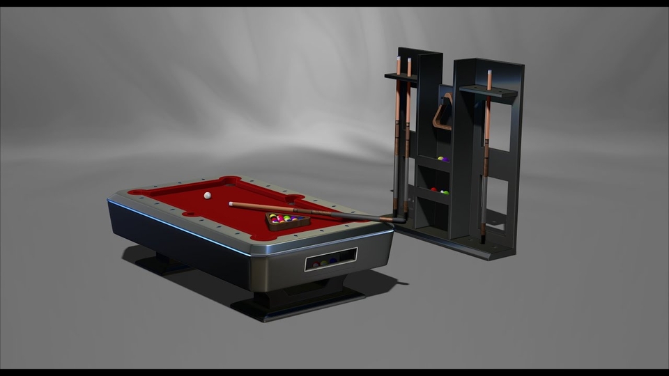 Pool table 3D Model File STL - OBJ