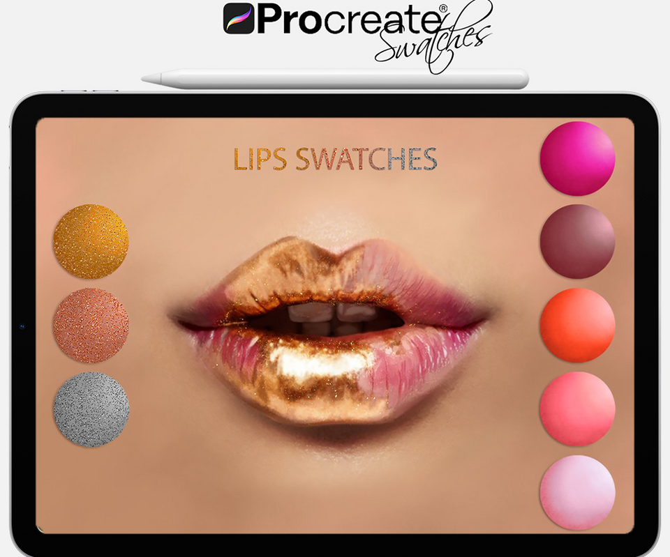Lips Swatches for Procreate