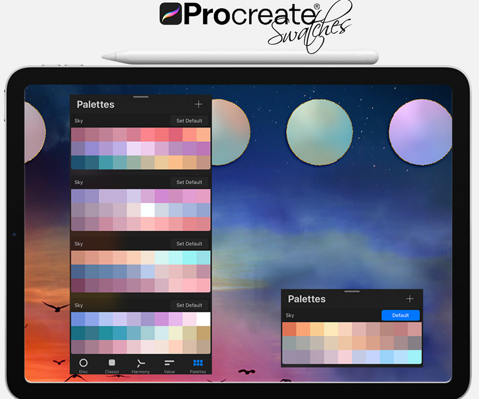 Sky Swatches for Procreate