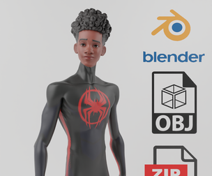 Spider-Man: Miles Morales Maya rig (Spider-Verse)