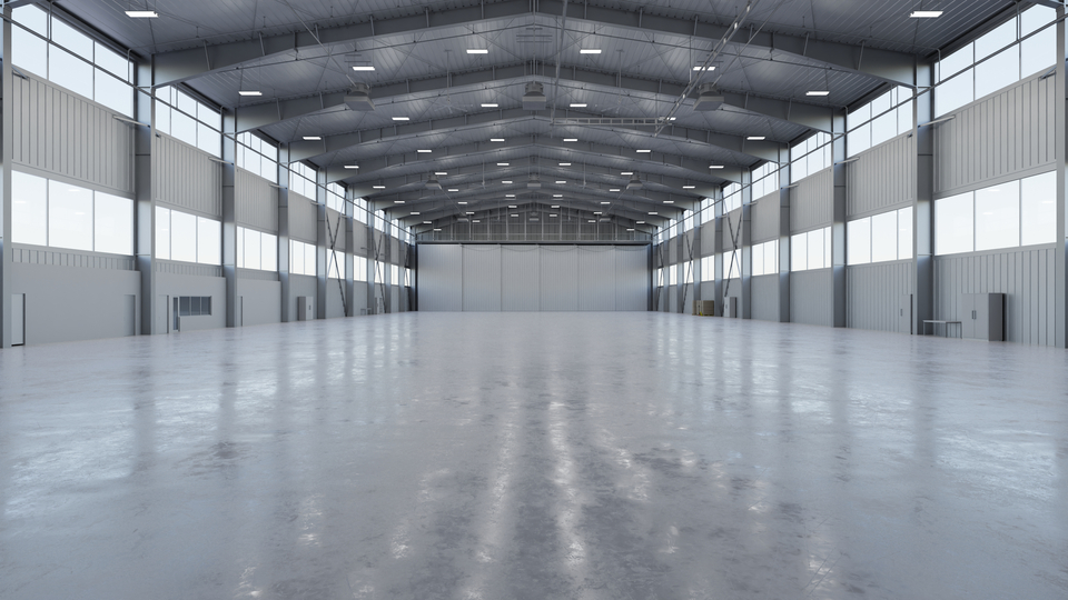 Airplane Hangar Interior 5b